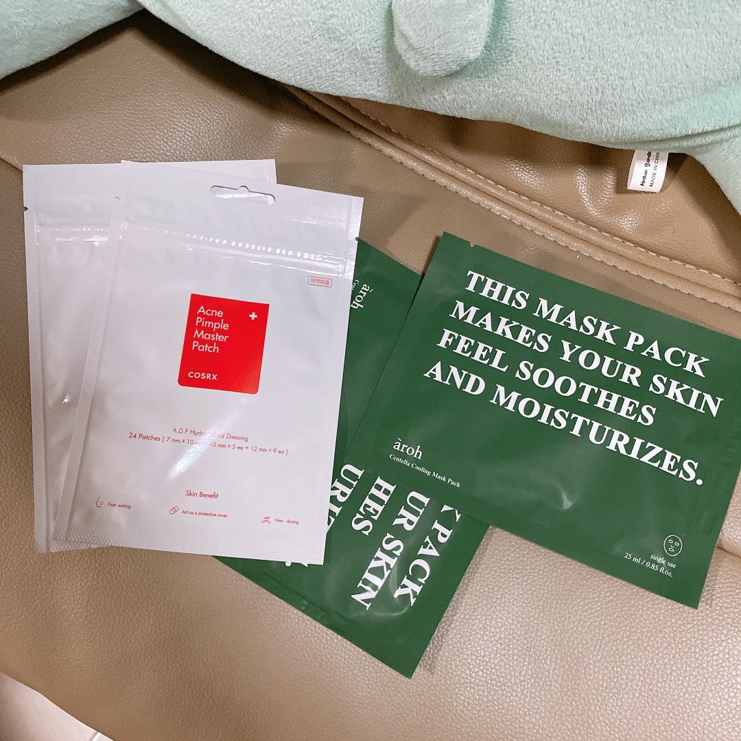 Oily face Holy grail treatment (aroh centella mask / Cosrx pimple patch ...