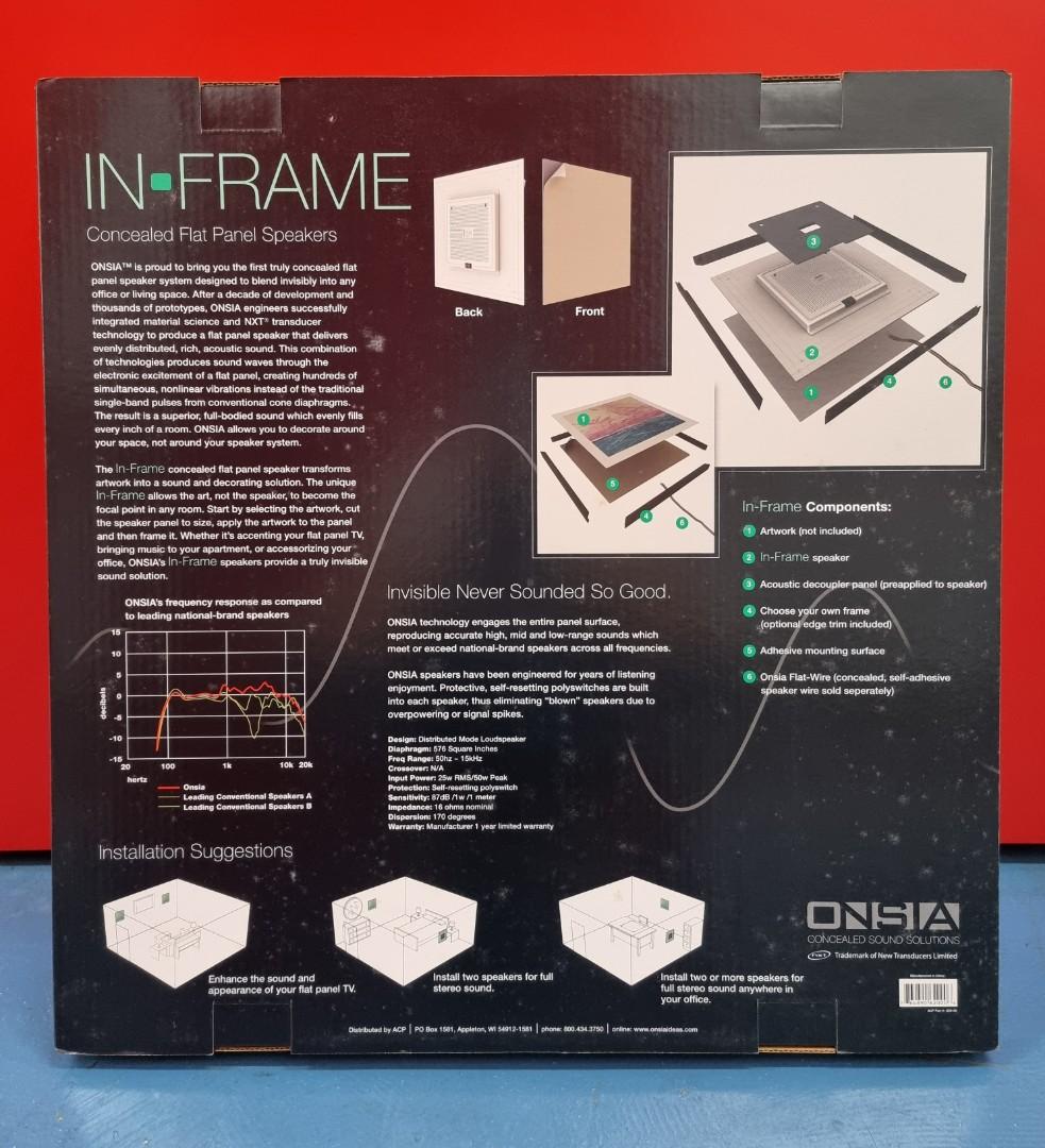 ONSIA Flat-Panel Invisible Speakers , Audio, Soundbars, Speakers ...