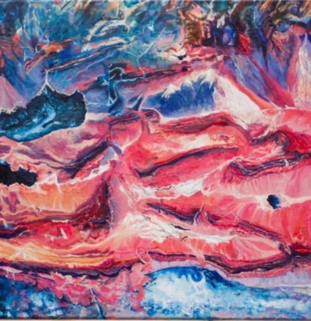 Original Acrylic Painting by Jean Raynell Bello with Frame and ...