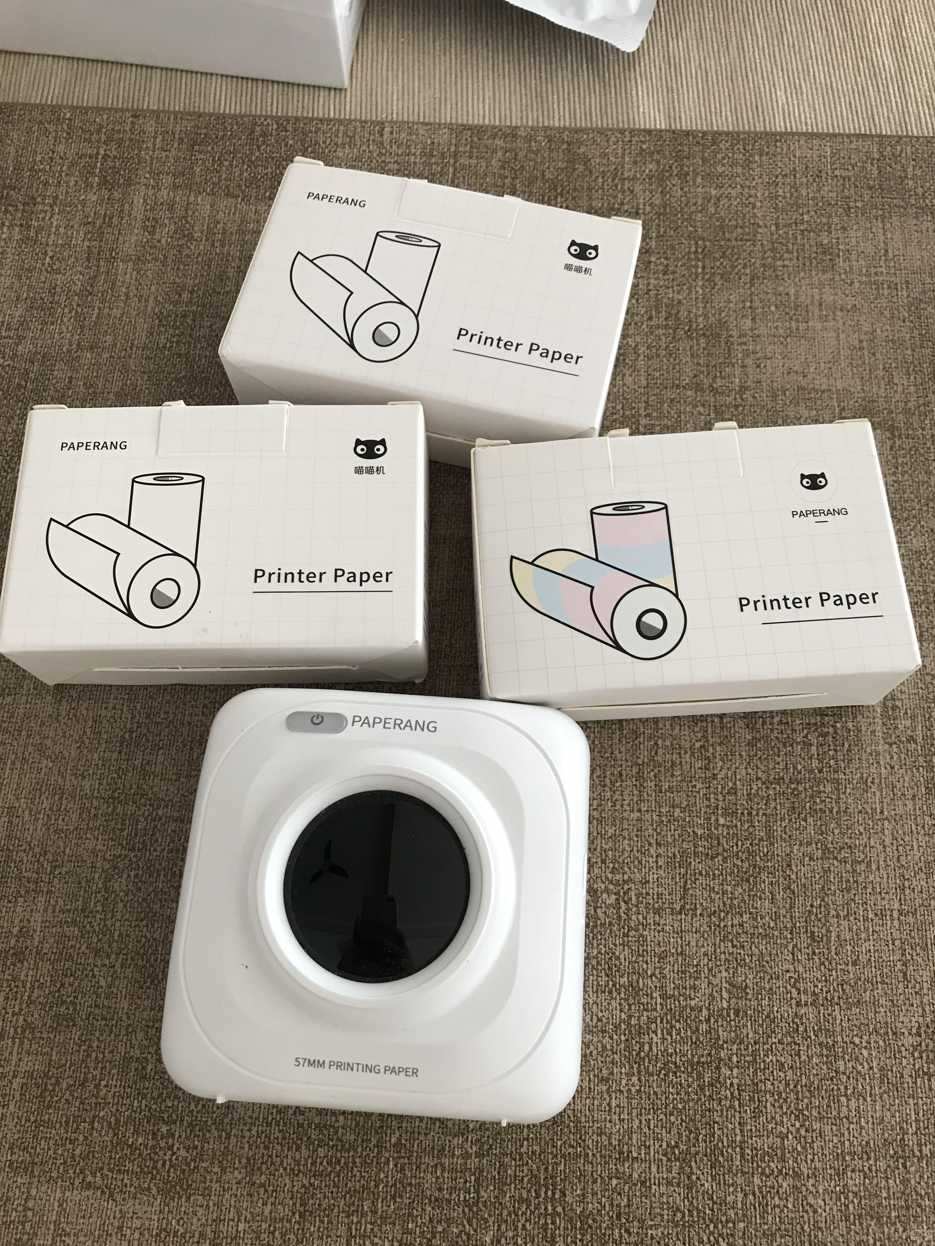 Paperang label printer + labels, Everything Else on Carousell