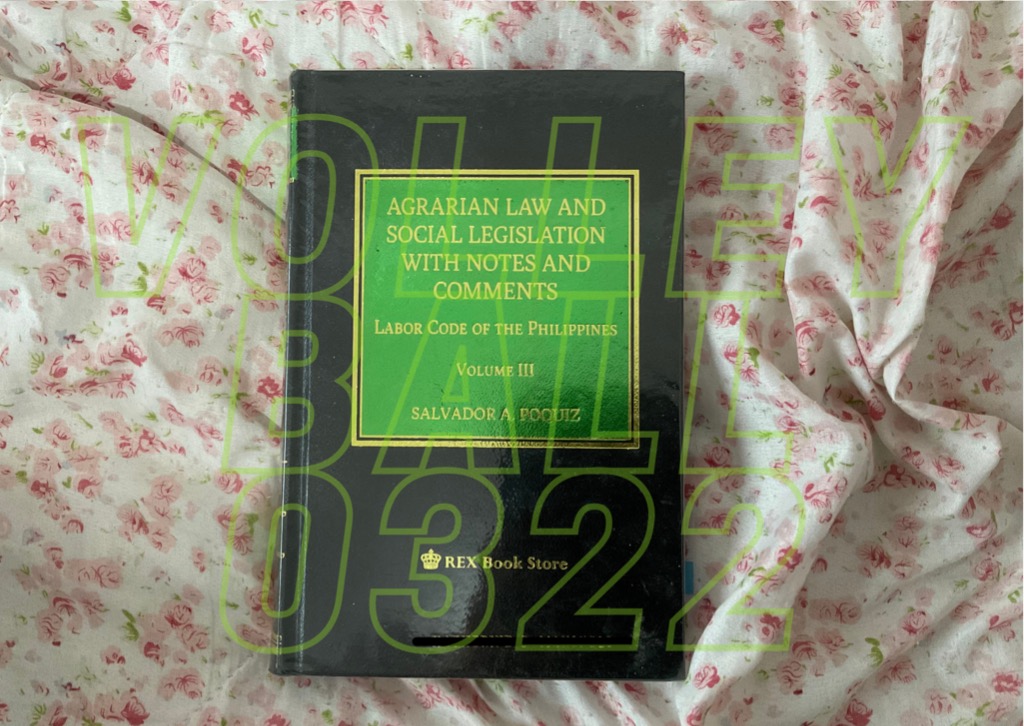 [PHILIPPINE LAW REX BOOKSTORE] Agrarian Law and Social Legislation Book ...