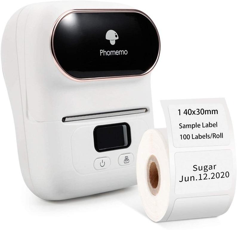 Phomemo M110 Label Printer Mini Barcode Printer Label Maker, Bluetooth ...