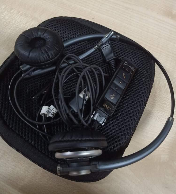 PLANTRONICS ENCOREPRO HW720 NOISE CANCELING HEADSET WITH FREE DA80 USB ...