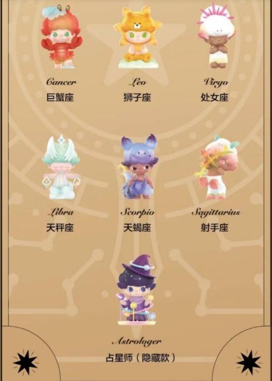PopMart Dimoo Zodiac Series - Pisces, Libra, Hobbies & Toys, Toys ...