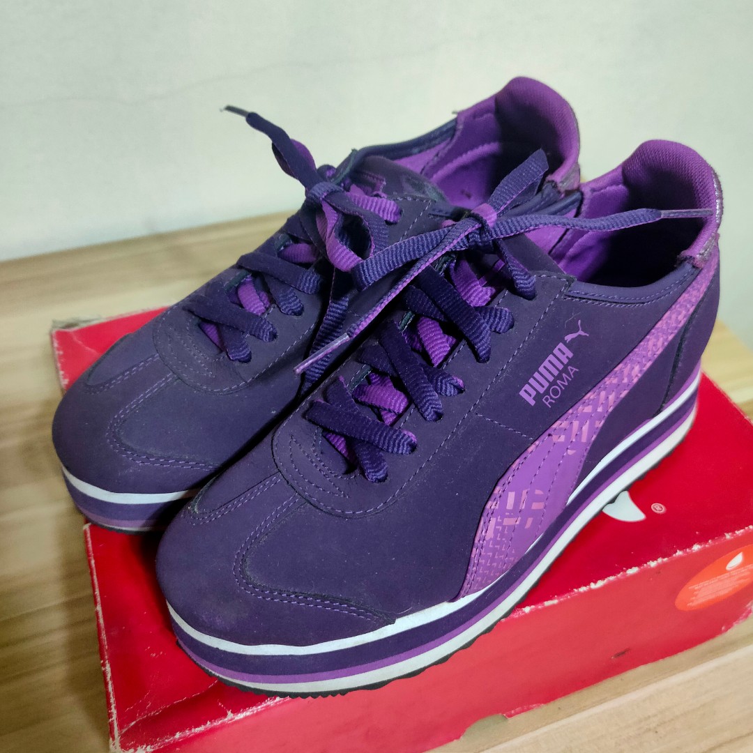 PUMA Roma Slim Stacked Platform, Women's Fashion, Footwear, Sneakers on ...