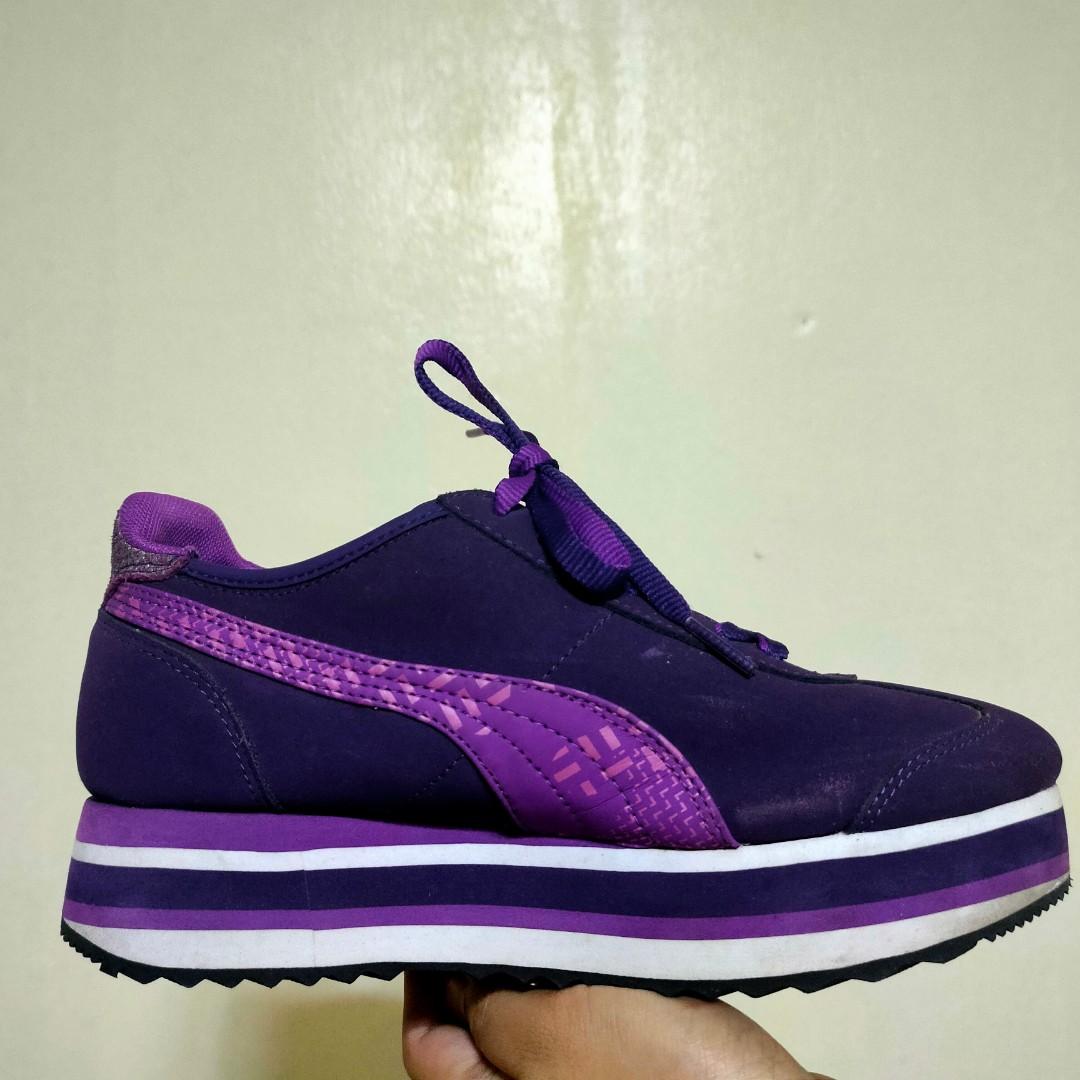PUMA Roma Slim Stacked Platform, Women's Fashion, Footwear, Sneakers on ...