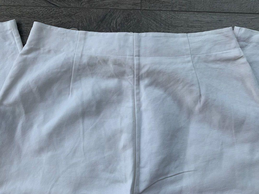 Raoul white pants with buckle detail - US 6, Women's Fashion, Bottoms ...