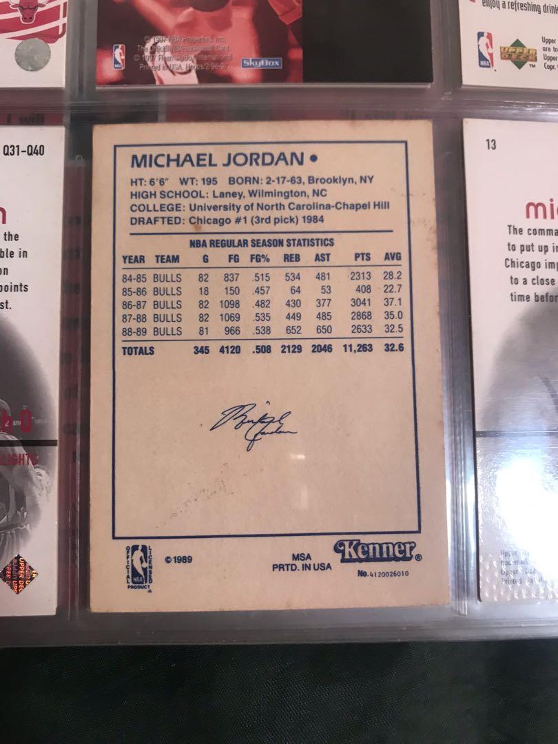 Rare Michael Jordan Starting lineup-One on One card(1989), Hobbies ...