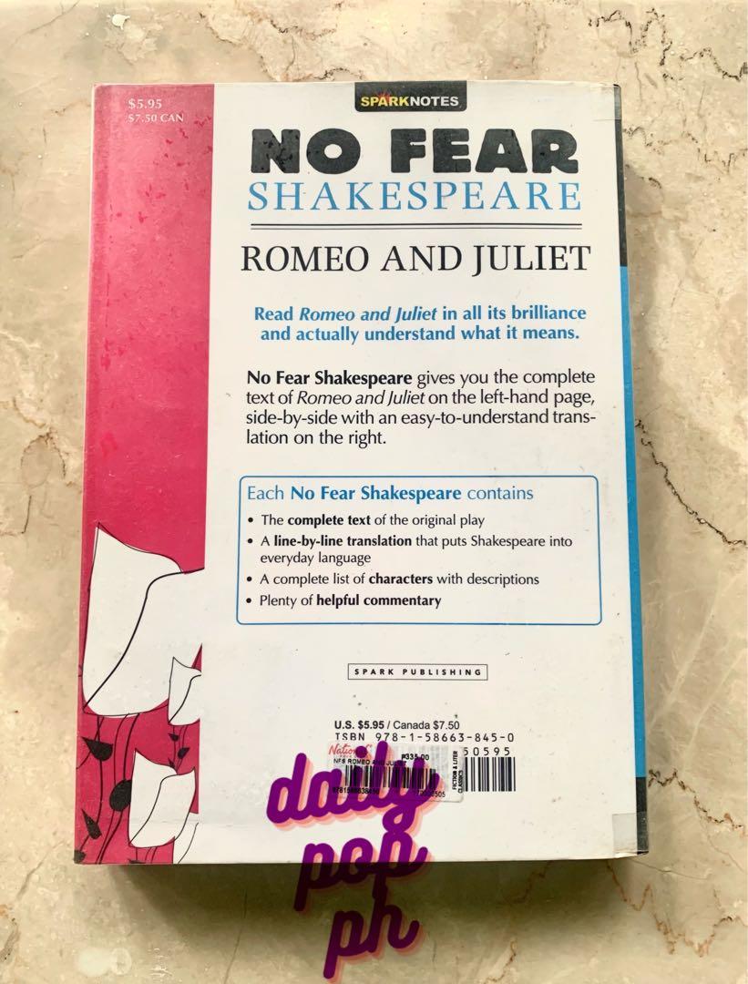 Romeo and Juliet (No Fear) by William Shakespeare, Hobbies & Toys ...