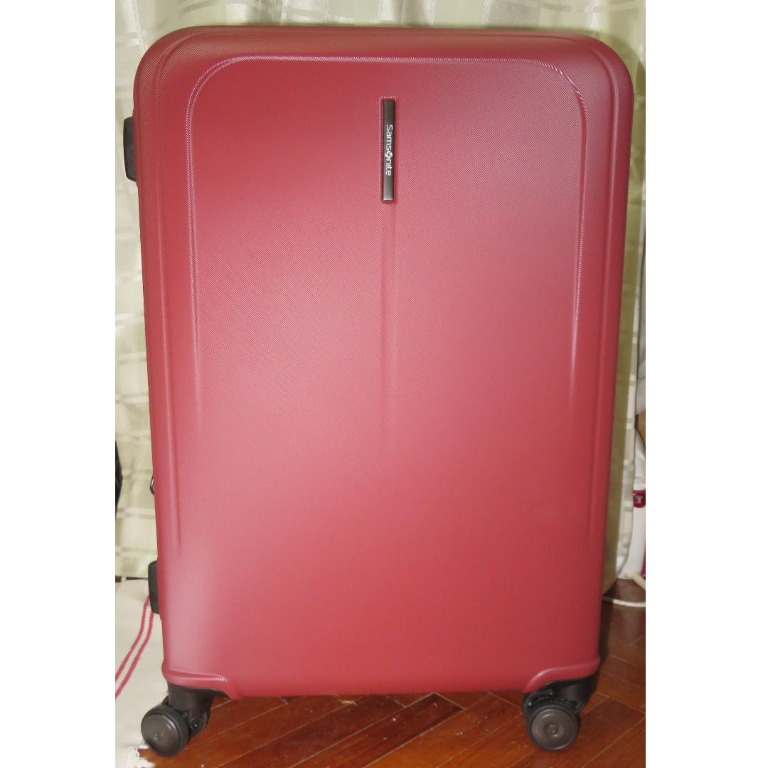 Samsonite T5 Spinner Luggage Red 68cm Built in Weighing Scale, Hobbies ...