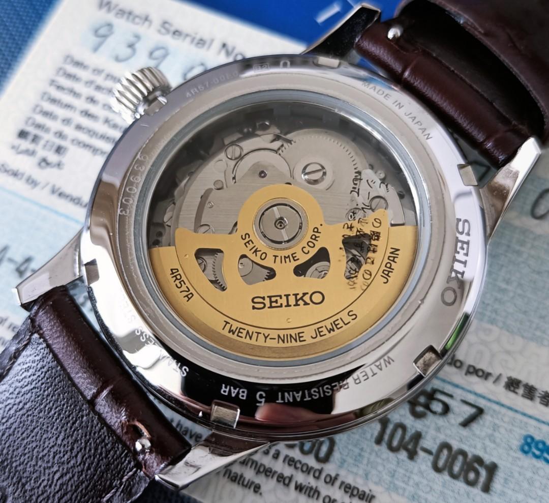 Seiko Presage Cocktail Black Cat Martini Automatic Dress Watch SSA393J1 ...