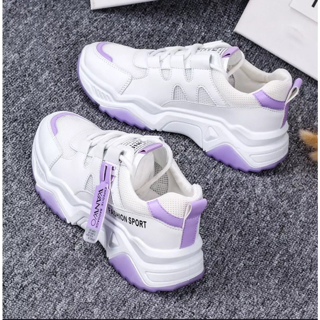 SEPATU SNEAKERS WANITA KOREAN STYLE KEKINIAN SANTAI COD, Fesyen Wanita ...
