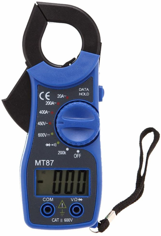 SODIAL(R) 31/2 MT87 Digital Clamp AC / DC Clamp Meter Voltmeter Tester ...