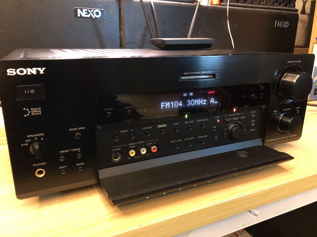 Sony STR-DB830 Home Theater Stereo AM FM A/V Receiver Phono 5.1 Ch 500w ...