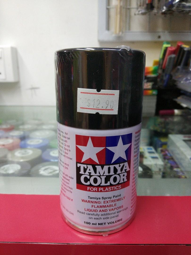 Tamiya TS-6 Matt Black Spray Paint For Plastic, Hobbies & Toys ...