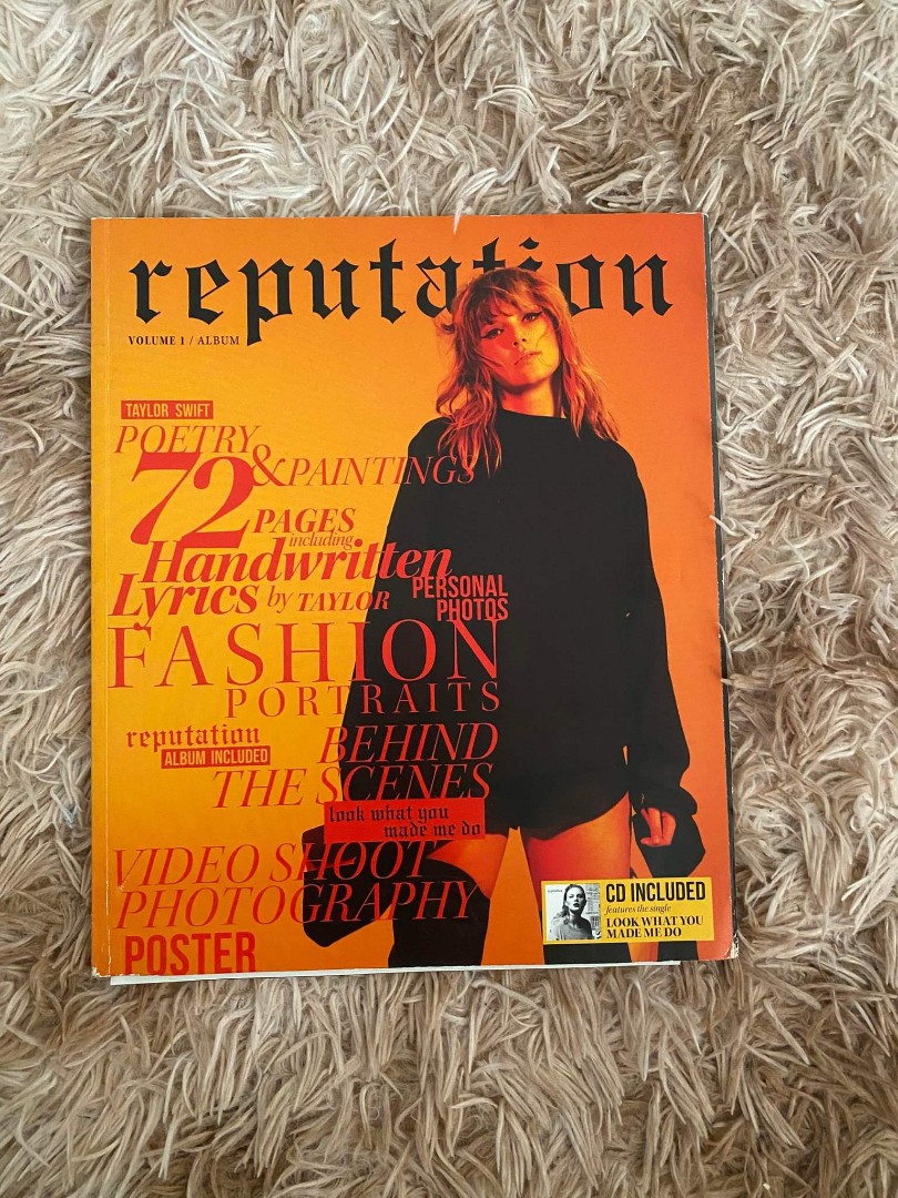 Taylor Swift reputation magazine, Hobbies & Toys, Memorabilia ...