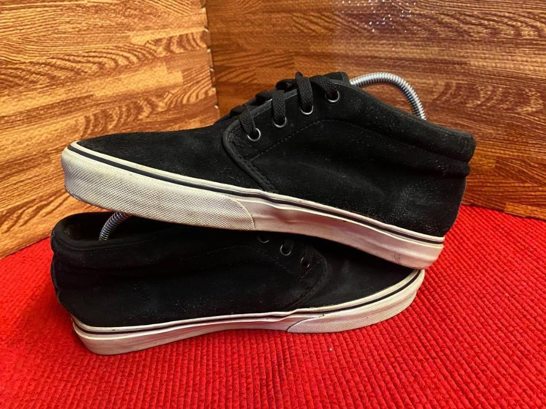 Vans black mid cut, Men's Fashion, Footwear, Sneakers on Carousell