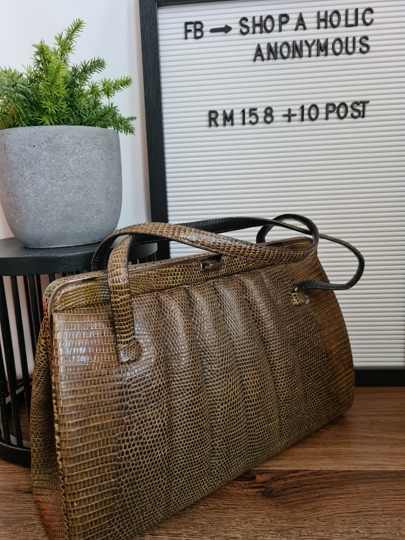 Vintage lizard skin bag, Women's Fashion, Bags & Wallets, Purses ...