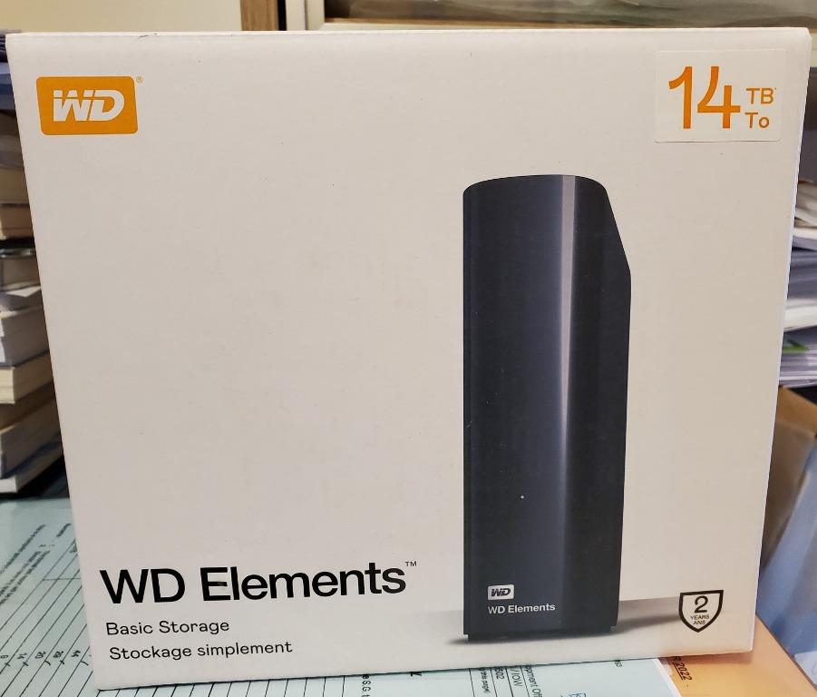 Western Digital WD Elements Desktop 14TB, 電腦＆科技, 電腦周邊及配件, 硬碟及儲存器 ...