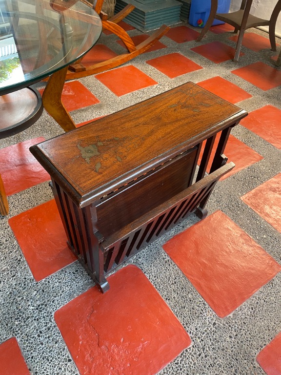 Wood Magazine/Book Rack, Furniture & Home Living, Furniture, Shelves ...