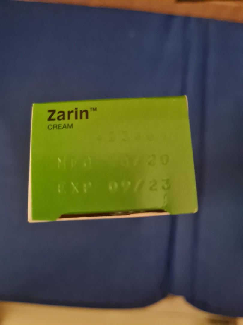Zarin cream, Health & Nutrition, Medical Supplies & Tools on Carousell