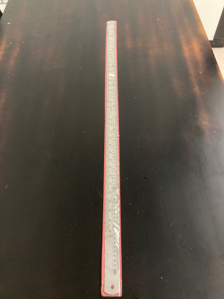 1m steer ruler in plastic sleeve, Hobbies & Toys, Stationery & Craft ...