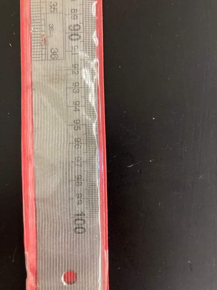 1m steer ruler in plastic sleeve, Hobbies & Toys, Stationery & Craft ...