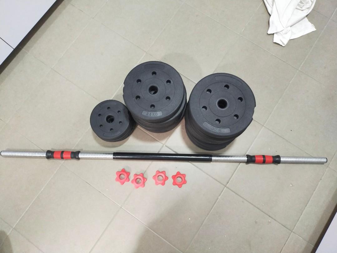 40kg dumbbell set, Sports Equipment, Exercise & Fitness, Weights ...
