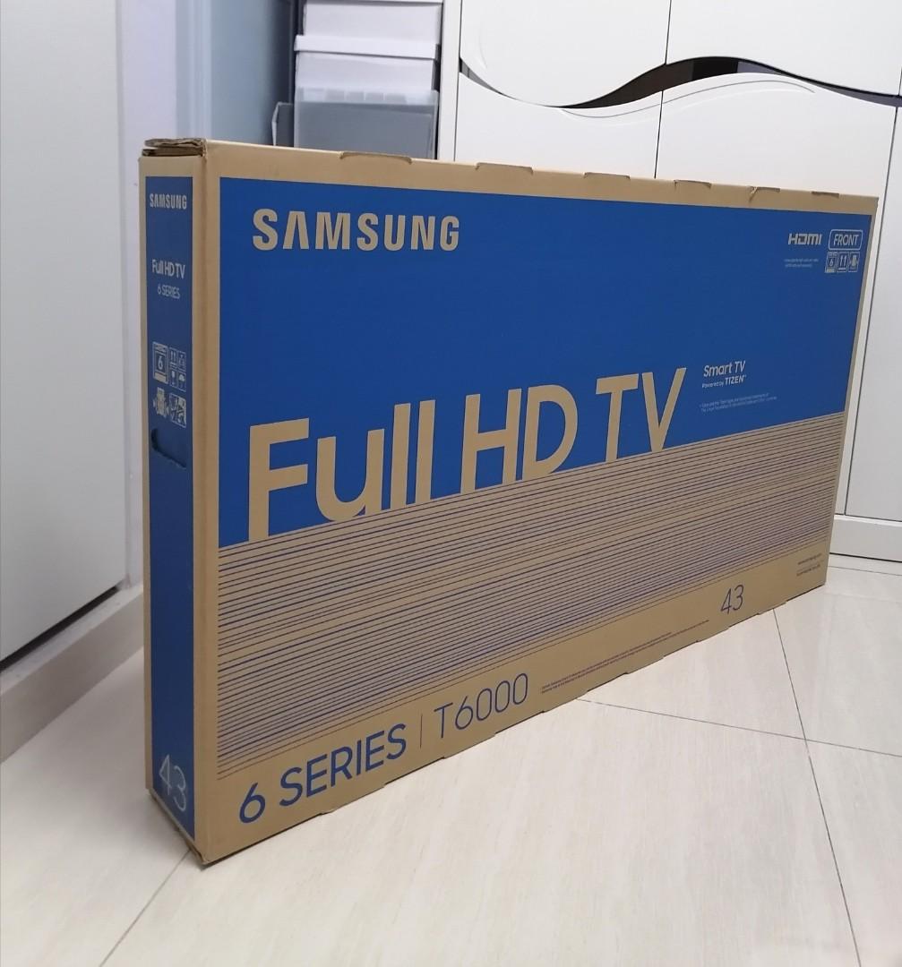 43" Samsung TV Empty Box With Styrofoam, TV & Home Appliances, TV ...