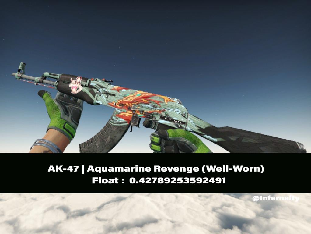 AK-47 Aquamarine Revenge WW CSGO SKINS KNIVES, Video Gaming, Gaming ...