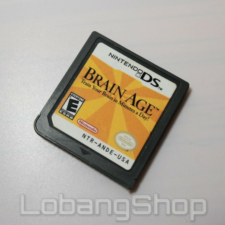 Authentic Brain Age Nintendo Game Cartridge For DS Lite 3DS 2DS DSi ...
