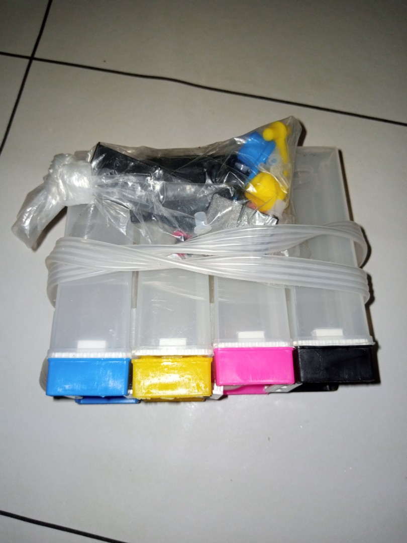 Botol Wadah Tinta Ink Tank Printer System Infus CISS, Barang Yang ...