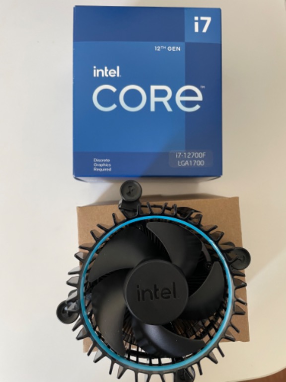 Brand new i7 CPU fan with heat sink LGA1700, Computers & Tech, Parts ...