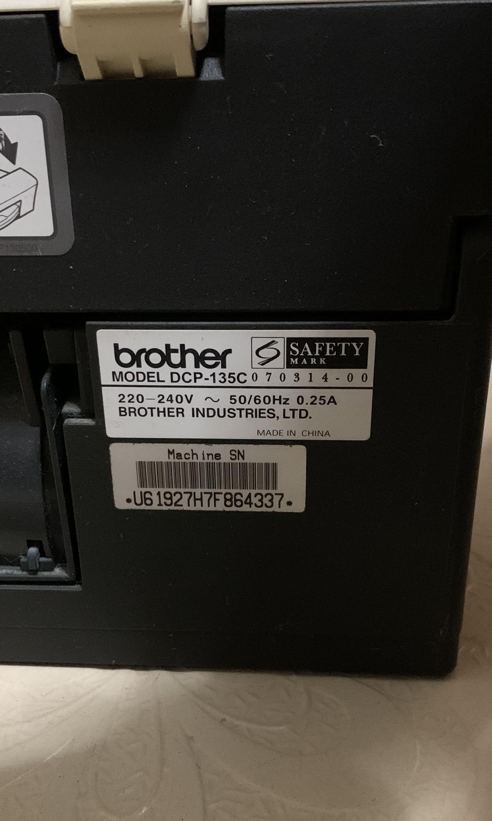 Brother DCP 135C Printer Scanner Copier, Computers & Tech, Printers ...