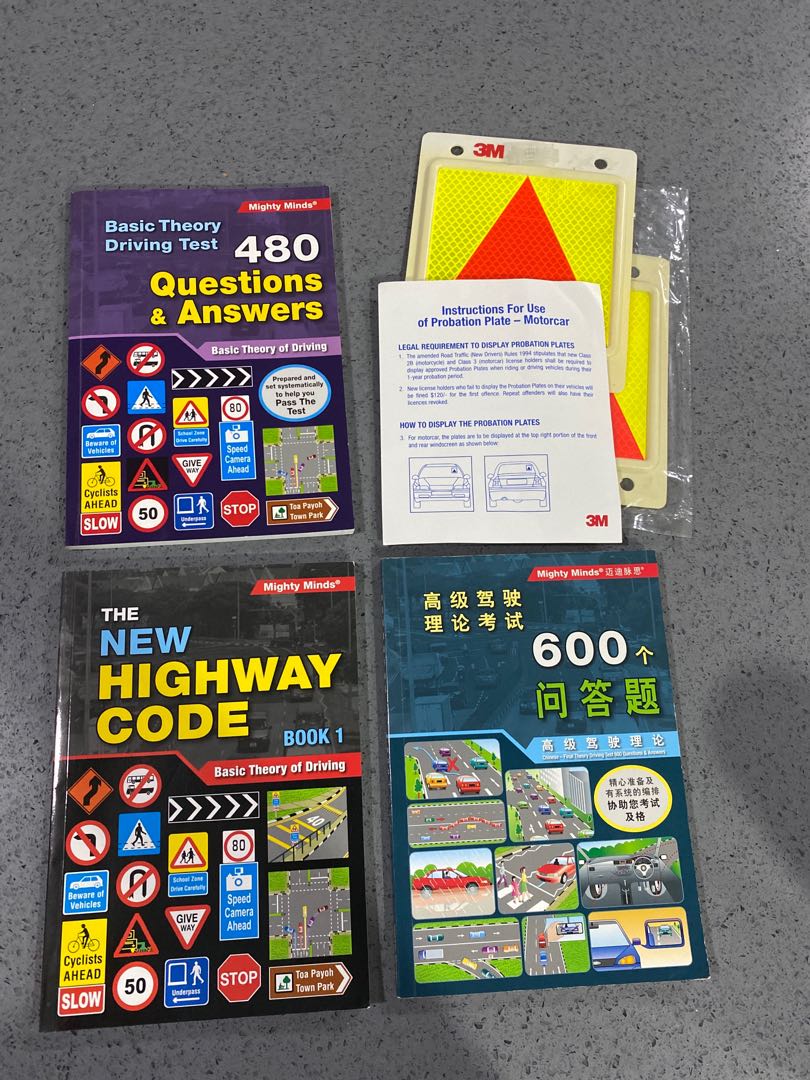 BTT & FTT Books Triangle/Probation plate, Cars, Other Vehicles on Carousell