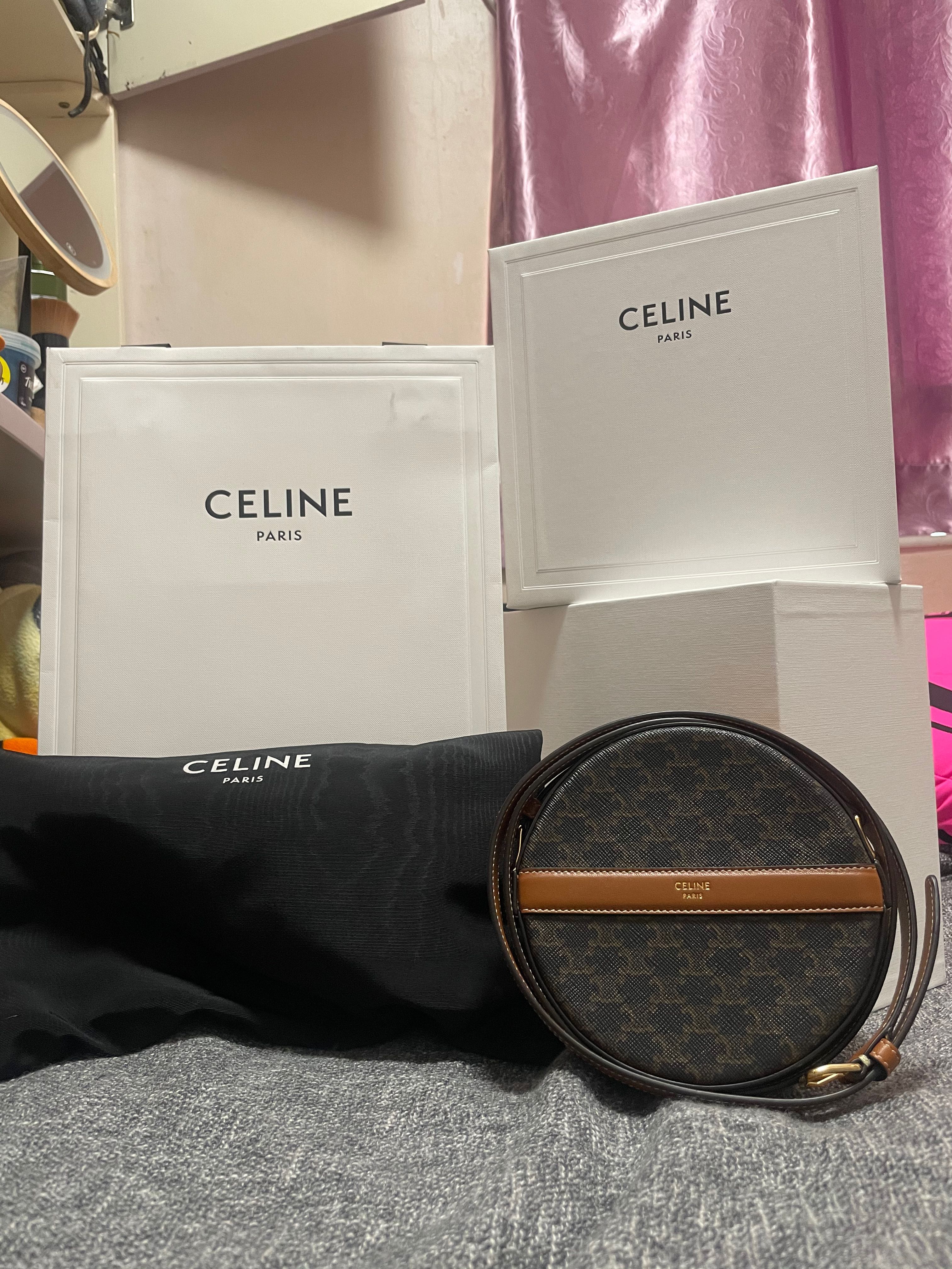 Celine round bag, 名牌, 手袋及銀包 - Carousell