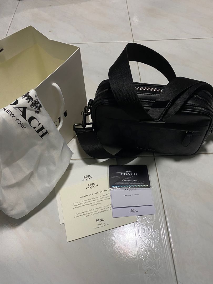Coach camera bag, Men's Fashion, Bags, Sling Bags on Carousell