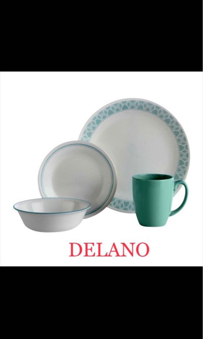 Corelle Delano Dinnerware Set, Furniture & Home Living, Kitchenware ...
