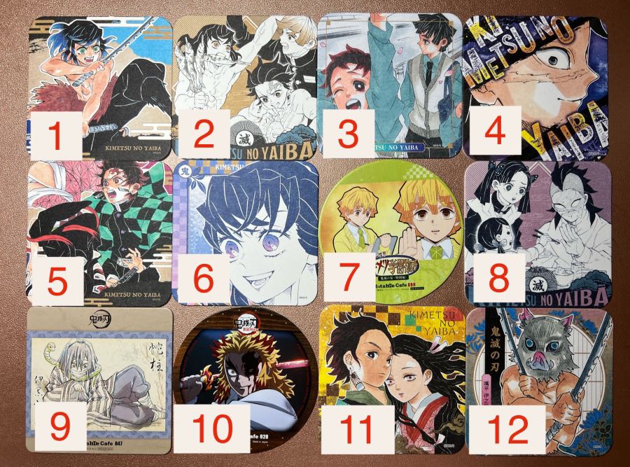Demon Slayer Art & Rubber Coasters , Hobbies & Toys, Memorabilia ...