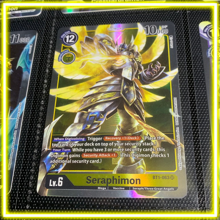 Digimon English TCG - Seraphimon BT1-063 SR Super Rare Card, Hobbies ...