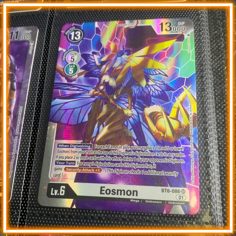 Digimon English TCG - Eosmon BT6-086 SR Super Rare Card, Hobbies & Toys ...