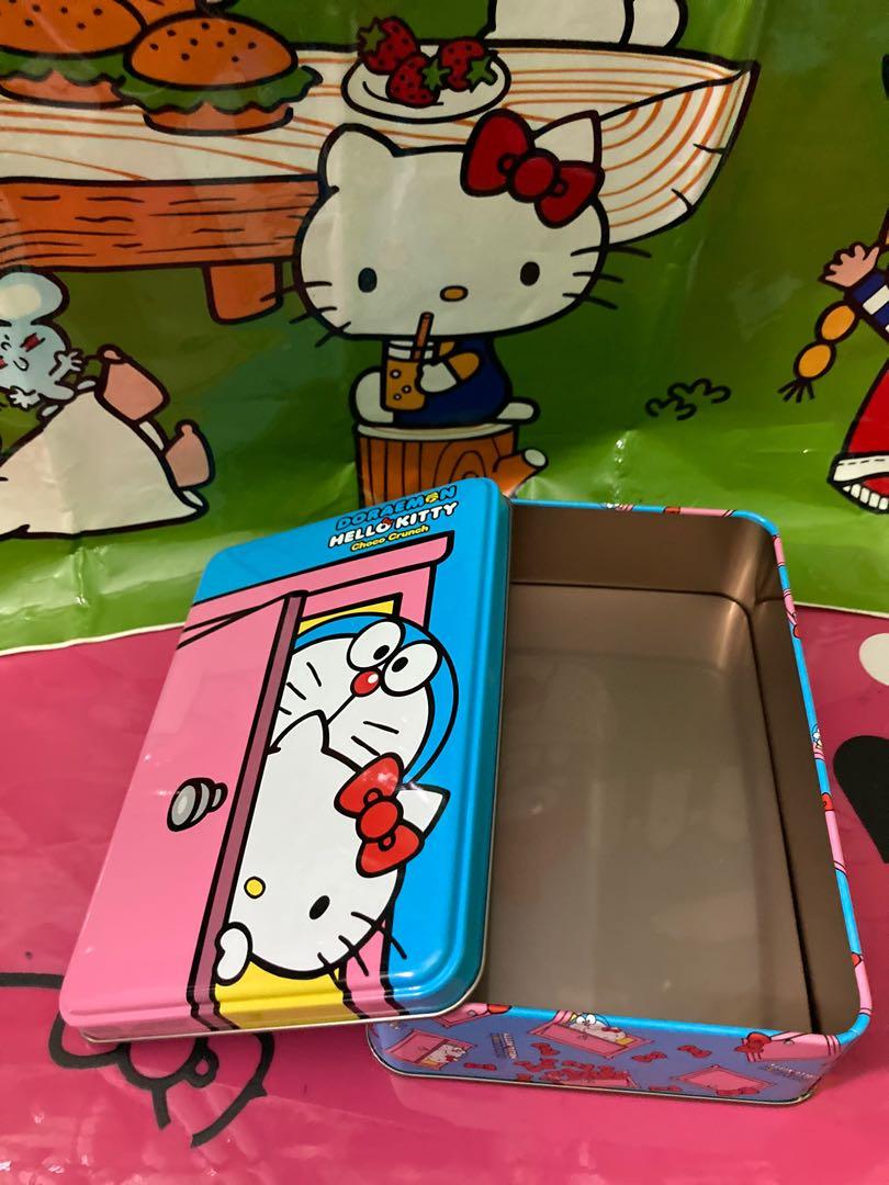 Doraemon Hello kitty can, Hobbies & Toys, Toys & Games on Carousell