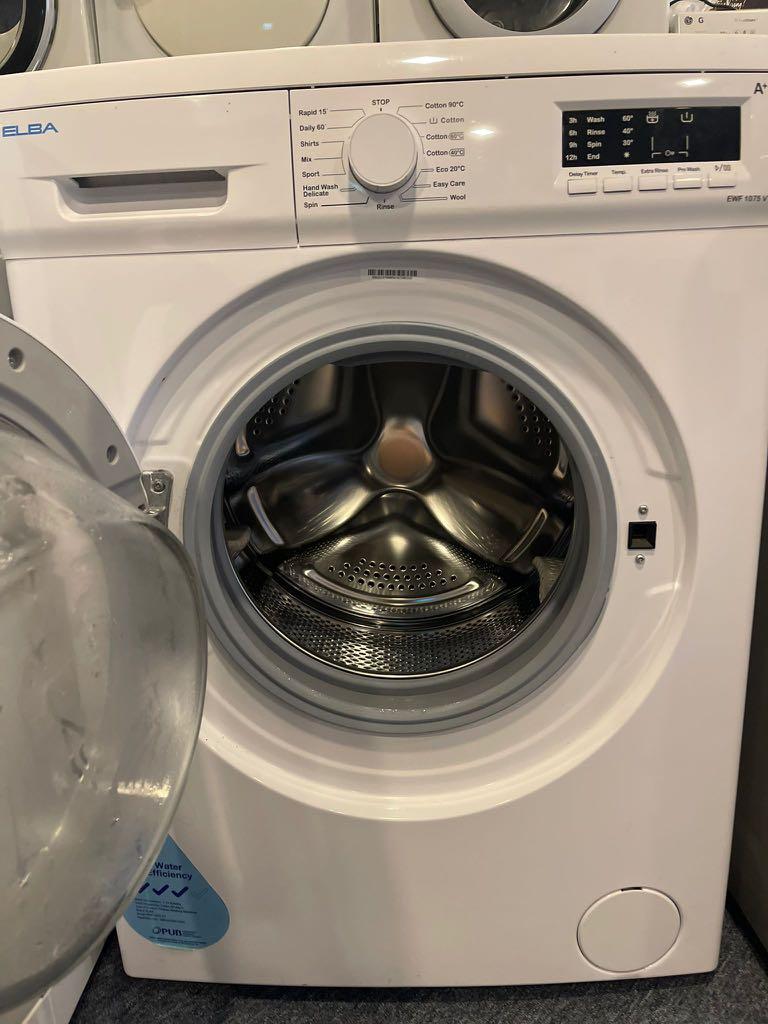 ELBA FRONT LOAD WASHER 7KG EWF1075VT, TV & Home Appliances, Washing ...