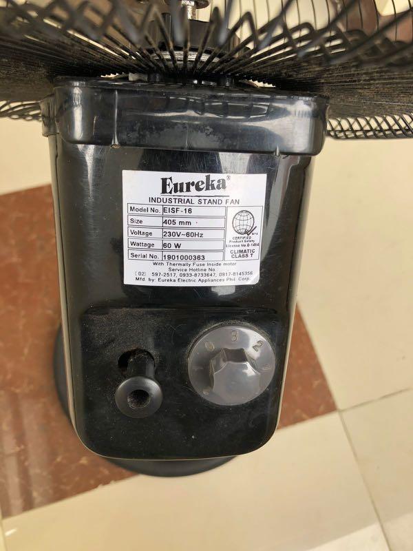 Eureka Electric Stand Fan EISF-16, Furniture & Home Living, Lighting ...