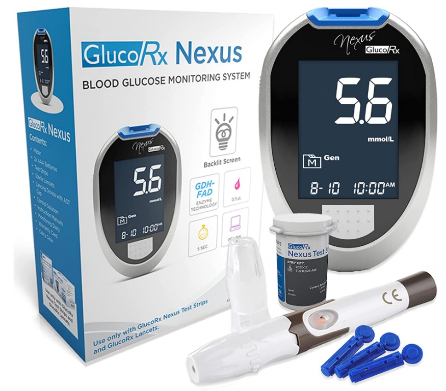 (FREE DELIVERY + WARRANTY) GlucoRx Nexus Blood Glucose Monitoring ...