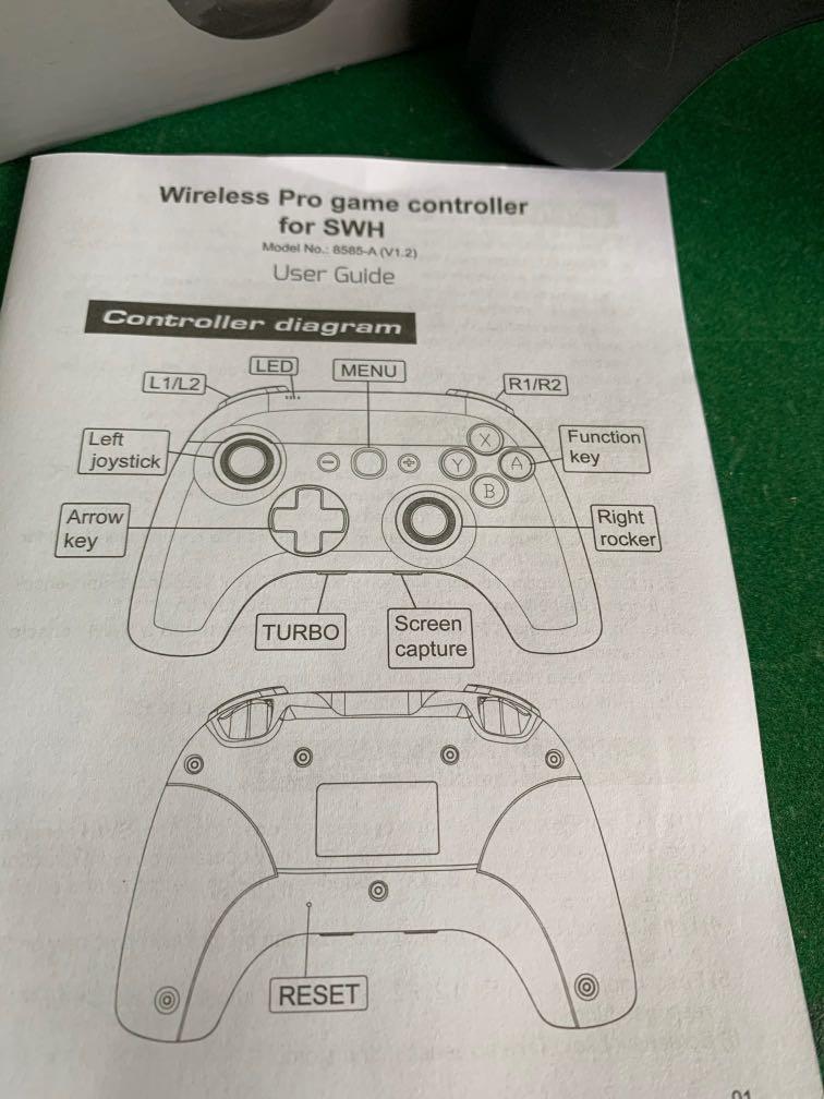 Gamory Wireless Pro Game Controller for SWH Console and also Windows PC ...