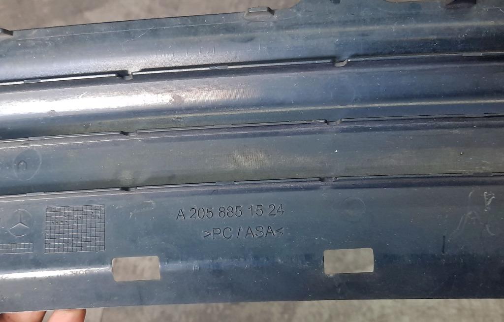 GENUINE MERCEDES C-CLASS W205 REAR BUMPER LOWER DIFFUSER TRIM ...