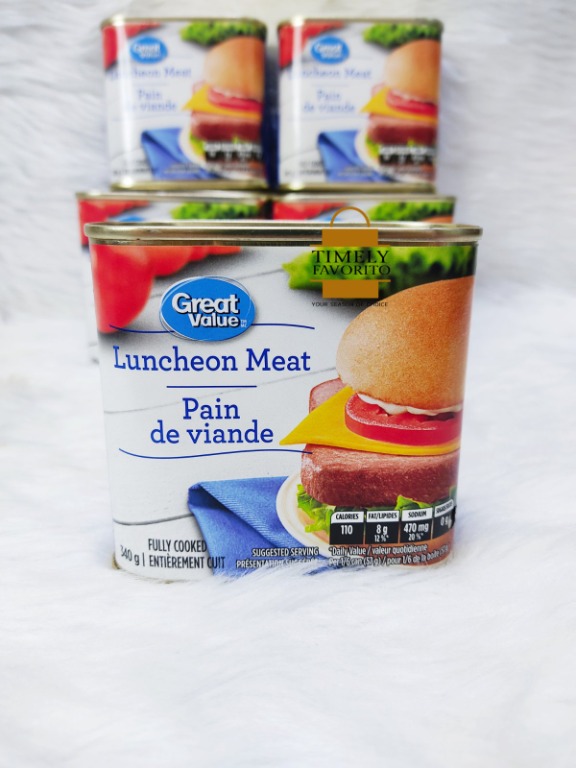 Great Value Luncheon Meat 340g, Food & Drinks, Packaged & Instant Food ...