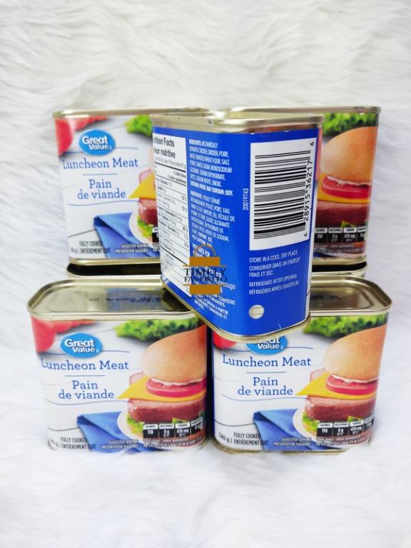Great Value Luncheon Meat 340g, Food & Drinks, Packaged & Instant Food ...