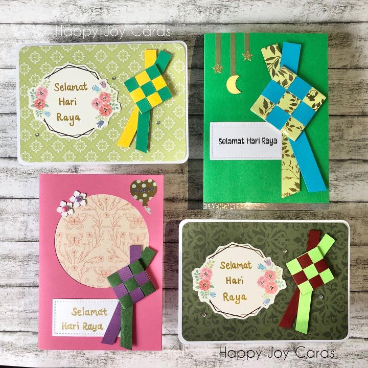 Handmade Hari Raya Card Ketupat, Hobbies & Toys, Stationery & Craft ...